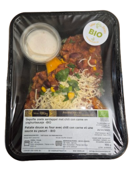 PRECO 02/01 - Patate douce au four, chili con carne et sauce yaourt CA